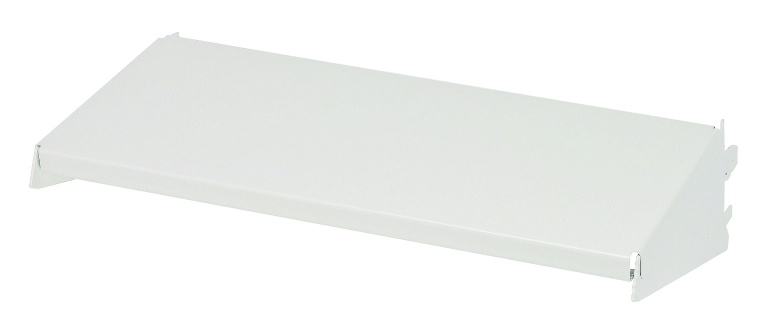 Quantum Partition Wall Dust Shelf, 48"W X 12"D, White Finish | MH USA