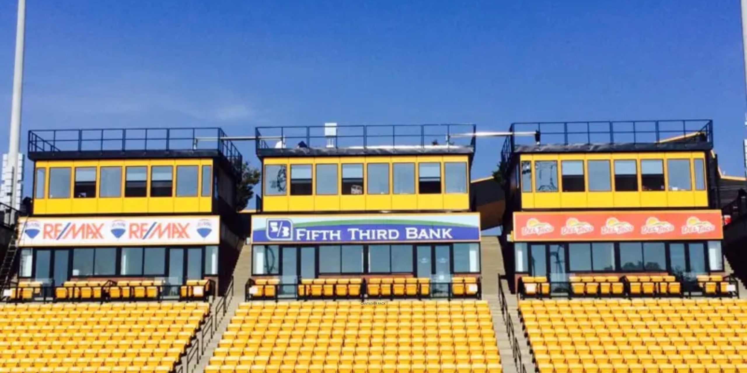 Prefabricated Press Boxes for School System | Material Handling USA